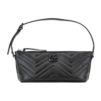 Gucci Gepolsterte Lederhandtasche mit Rei&szlig;verschluss - - Bags - Damen - Schwarzk - ONE SIZE