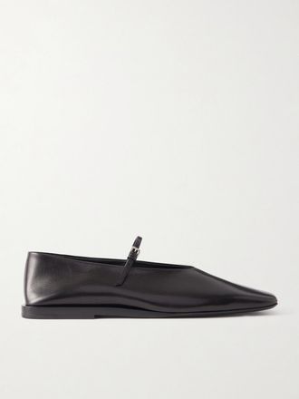 Jil Sander Mary-jane-ballerinas Aus Leder - Schwarz