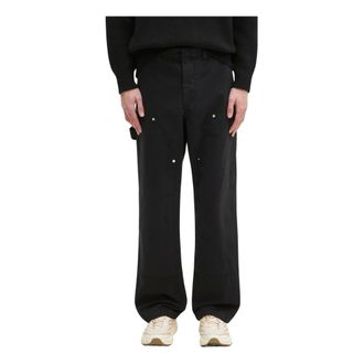 Wood Wood Pantalon de travail &agrave; chevrons Fed - Homme - Pantalons - Noir - Taille: W34