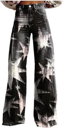 Generic Jean Taille 48 Femme Pantalon Running Femme Legging en Cuir Femme Jean Taille Basse Coupe Droite Jean Femme Ronde Taille Haute Jean Slim Fit Femme Leg