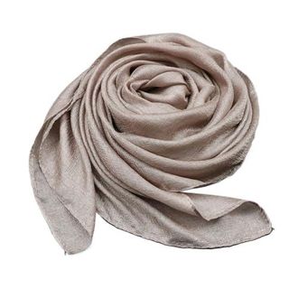 Generic Une &eacute;charpe unie pour femme, champagne, Taille unique