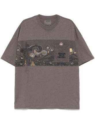 Musium Div. t-shirt à logo brodé - Gris