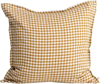 Gabrielle Paris Taie doreiller en lin lav&eacute; vichy Gabrielle Paris