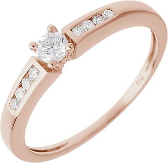 Edenly Solitär Octave in Roségold - 0.21 Karat - 9 Diamanten