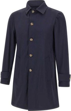 Barba Homme, Manteaux, Bleu, Taille: XL Bristol Trench Coat