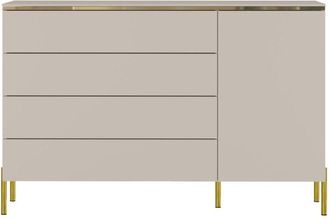 Pascal Morabito Pascal Morabito - Commode avec 4 tiroirs et 1 porte - Beige et doré - vukia de