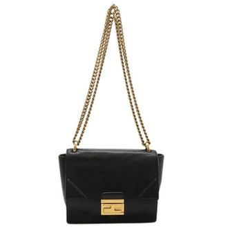 Fendi Pre-owned Leder Kettenschultertasche 8Bt312 - - Pre-owned - Damen - Schwarzk - ONE SIZE