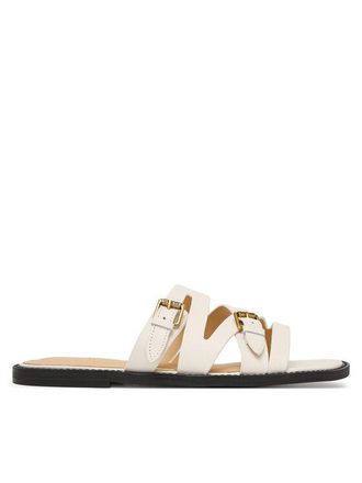 Guess Pantoletten FLJGRY LEA03 Wei&szlig;