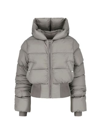 Rick Owens Gek&uuml;rzte Kapuzen-Daunenjacke