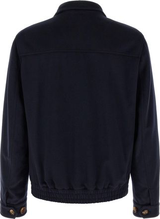 Brunello Cucinelli Virgin Wool Beaver Jacket - Navy