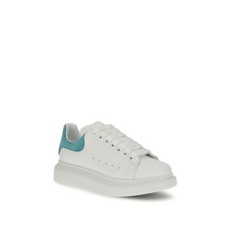 Alexander McQueen Chunky Calf Leather Sneakers - White