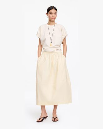 Arket Midirock Aus Baumwolle -Beige