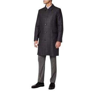 Paul Smith Prince of Wales Check Frock Coat - - Coats - Herren - Grau - XL