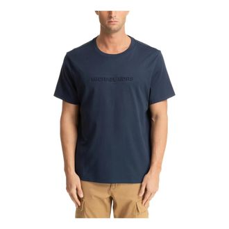Michael Kors Einfaches Logo T-Shirt - - Tops - Herren - Blau - L