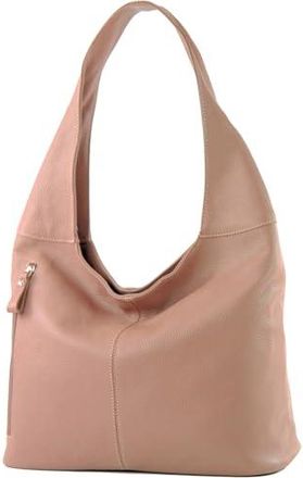 modamoda.de T155 Sac &agrave; main en cuir pour femme Shopper &agrave; bandouli&egrave;re Large fabriqu&eacute; &agrave; la main en Italie, beige, L