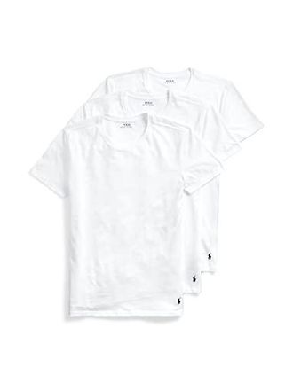 Ralph Lauren 3-Pack Big Crew Undershirts White 3XB