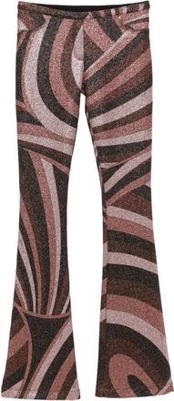 Pucci Iride-print Glitter-effect Trousers