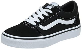 Vans Ward Suede/canvas, Sneakers Basses mixte enfant, Noir ((Suede/Canvas) Black/White Iju)