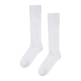 Wolford Chaussettes mi-mollet en coton &eacute;gyptien m&eacute;lang&eacute; - Femme - Sous-v&ecirc;tements - Blanc - Taille: S