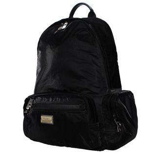Dolce & Gabbana Mens Black Nylon Backpack