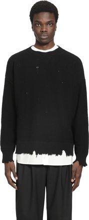 Maison Margiela Distressed Cotton Sweater