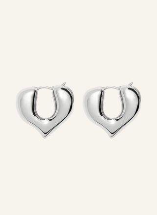 Missoma Missoma Creolen Molten Heart Medium Hoop Earrings By Glambou silber