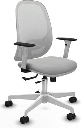 Piqueras y Crespo Cylinanco verstellbarer Stuhl mit 1D-Armlehnen, h&ouml;henverstellbare Lendenwirbelst&uuml;tze, ausgestattet mit Syncro/Translack und Schneideschaum, mit Rollen