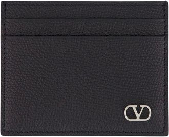 Valentino Garavani Homme, Accessoires, Noir, Taille: ONE Size Porte-cartes VLogo Signature