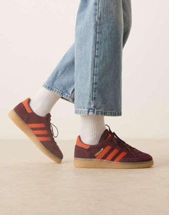 adidas Originals Handball Spezial - Chaussures - Bordeaux/rouge effet usé/caoutchouc-Brown
