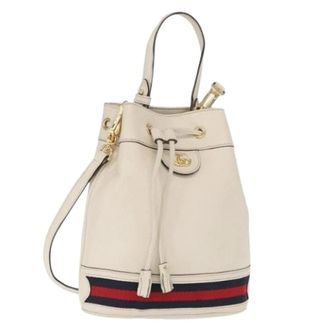 Gucci Sac bandouli&egrave;re seau vintage Pre-owned - Femme - Pre-owned - Blanc - Taille: ONE Size