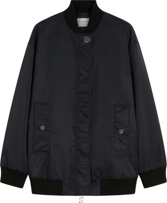 Sportmax veste bomber à épaules tombantes - Noir