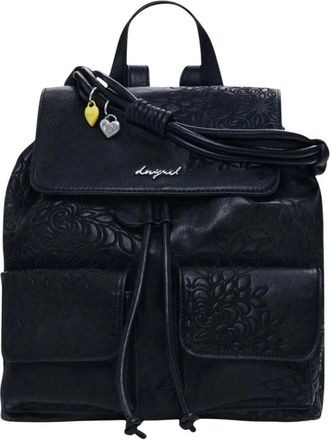 Desigual Femme, Sacs, Noir, Taille: ONE Size Sac &agrave; main avec plusieurs poches et fermeture &agrave; bouton