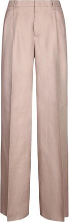 Tagliatore Femme, Pantalons, Beige, Taille: 40 FR Lin fin. Coupe droite