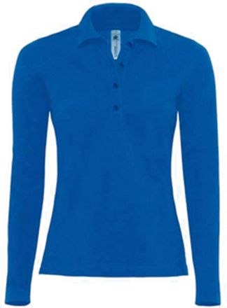 BC Footwear Langarm-Poloshirt Safran Pure, Farbe:Royal;Gr&ouml;&szlig;e:XL XL,Royal