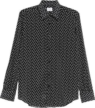 Mazzarelli Polka-dot Long-sleeve Shirt