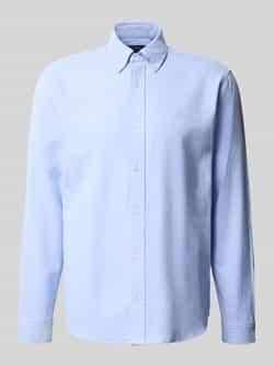 Mc Neal Regular Fit Freizeithemd aus reiner Baumwolle mit Label-Stitching