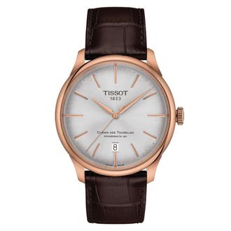 Tissot Chemin Des Tourelles Powermatic 80 Herrenbraun Uhr T1398073603100