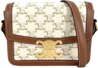 Celine Sac bandouli&egrave;re vintage doccasion - Femme - Pre-owned - Blanc - Taille: ONE Size