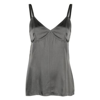 Toteme Seiden Camisole Top - - Tops - Damen - Grau - L