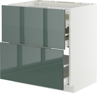 IKEA METOD / MAXIMERA Unterschr.f Kochf/2 Fronten/3 Sch