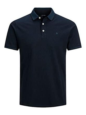 Jack & Jones Jjepaulos Polo Ss Noos Ps Homme Polo, Dark Navy/Detail:ps, XXL