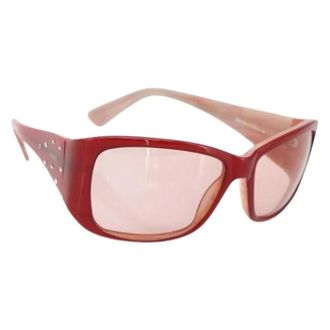 Chanel Pre-owned Plastic Sonnenbrillen - - Pre-owned - Damen - Rot - ONE SIZE