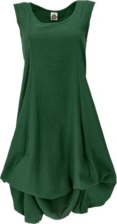 Guru Shop Langes Wandelbares Sommerkleid, Boho Maxikleid - Gr&uuml;n, Damen, Baumwolle, Size:S