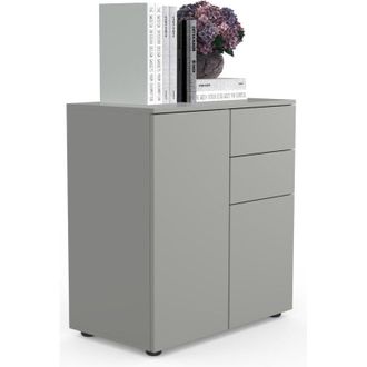 ebuy24 Ebuy24 - Commode et sideboard Dalosa h. 77 x l. 70 x p. 39cm Gris