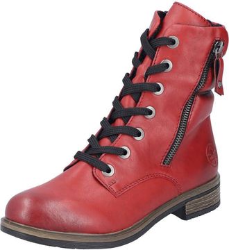 Rieker Damen 72212 Schnürstiefel, rot 35, 36 EU