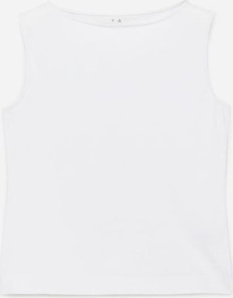 Arket Top Mit U-Boot-Ausschnitt -Wei&szlig;