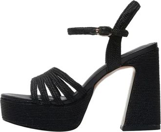 Emanuelle Vee Femme, Chaussures, Noir, Taille: 41 EU Giunone Platform Sandal