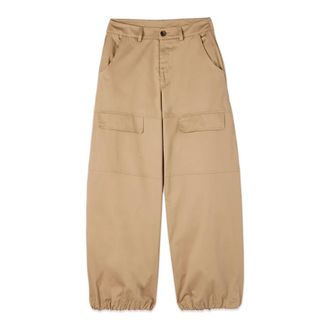Oltre Cargo-Hose aus Baumwollmischung - - Trousers - Damen - Beige - M