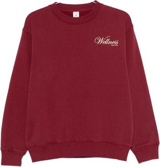 Sporty & Rich Femme, Sweatshirts et sweats &agrave; capuche, Rouge, Taille: 40 FR Pull Merlo