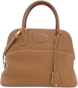 Herm&egrave;s Sac &agrave; main Bolide 31cm Trillon Clemence Pre-owned - Femme - Pre-owned - Brun - Taille: ONE Size